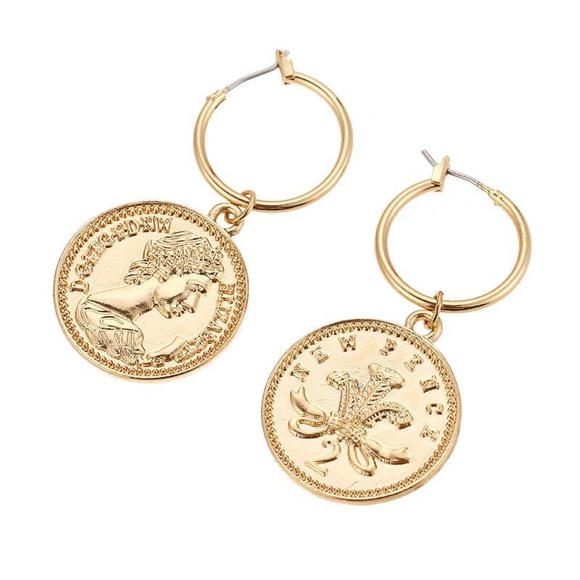 Unbranded | Jewelry | Vintage Coins Dangle Earrings | Poshmark